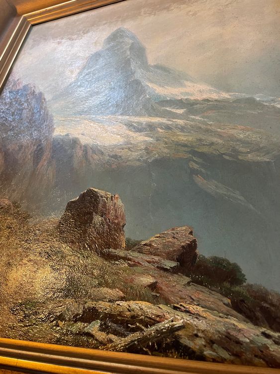 Leberecht LORTET. Le Cervin. Huile sur toile. Calame (Gebraucht) in St ...