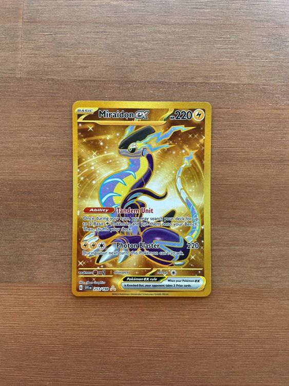 Pokémon Karte Miraidon EX Gold englisch | Kaufen auf Ricardo