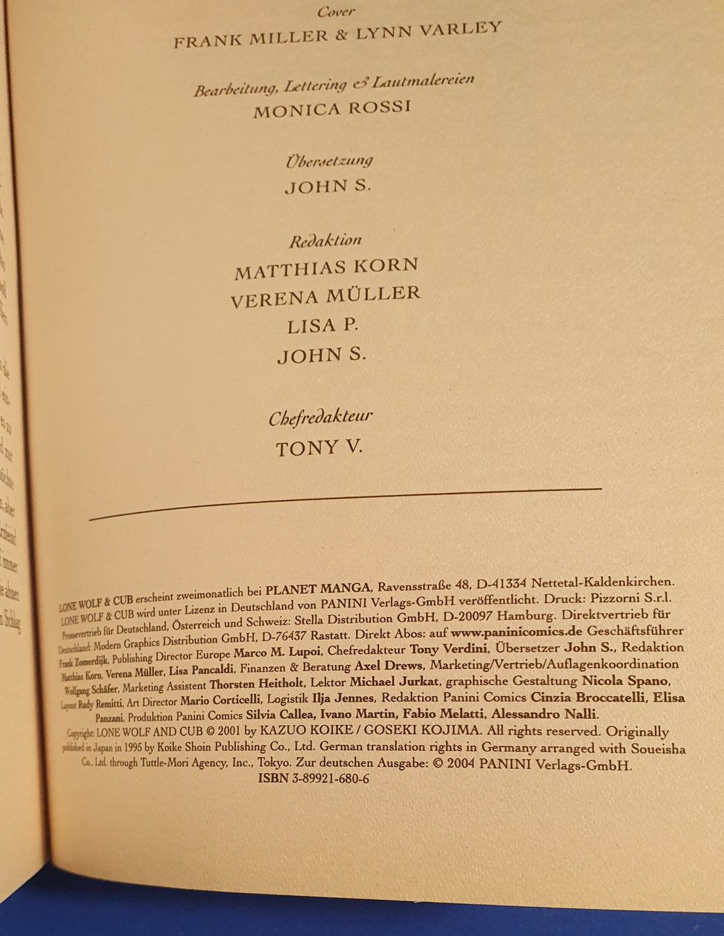 Lone Wolf & Cub, Band 9, K. Koike + G. Kojima, 1. Aufl. (Neu (gemäss ...