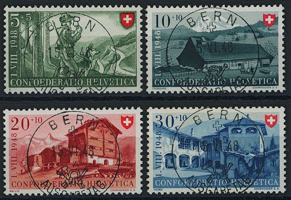 1948 - Pro Patria - Ersttag Voll Stempel ET - deutsch · dt (Gebraucht) in Schindellegi für CHF ...