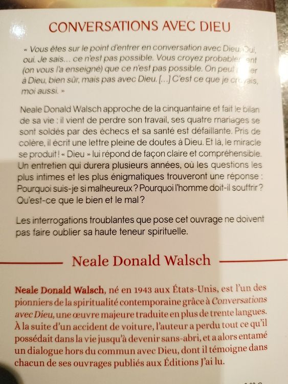 Conversations avec Dieu Neale Donald Walsch (D'occasion) à Cortaillod pour CHF 3 – avec ...