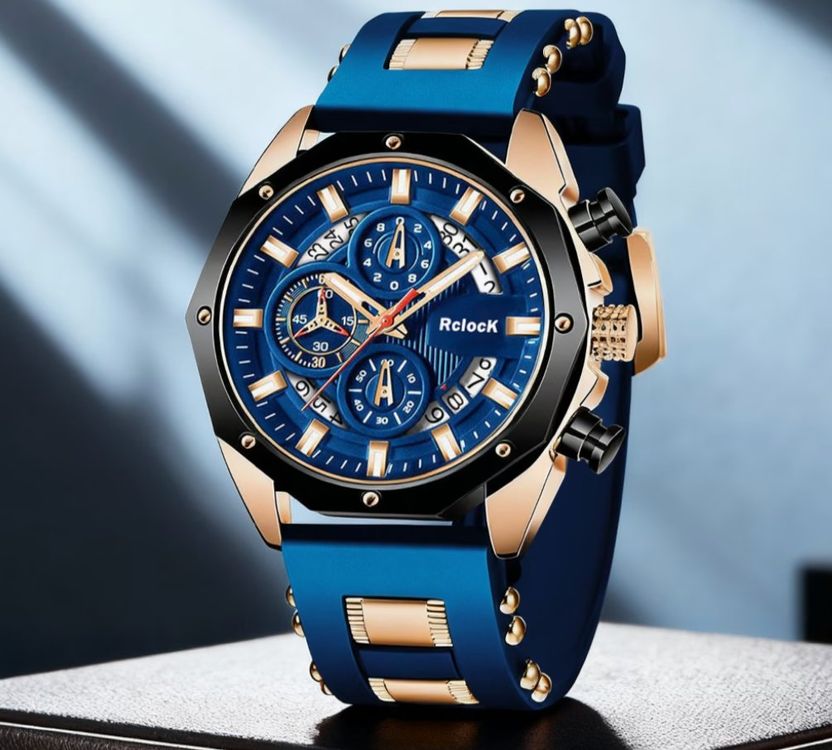 Montre homme chronographe, très élégante. (Neuf avec emballage d ...