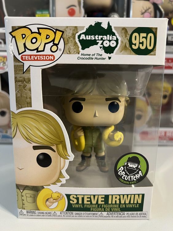 Funko POP! Australia Zoo Steve Irwin with Snake Limitée (Neu und ...