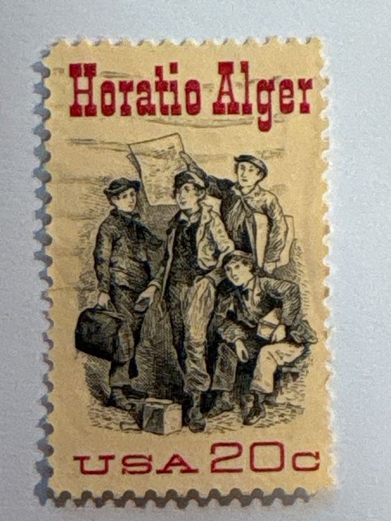 Horatio Alger USA 20c Briefmarke Jahrgang Rarität (Gebraucht) in Ibach ...