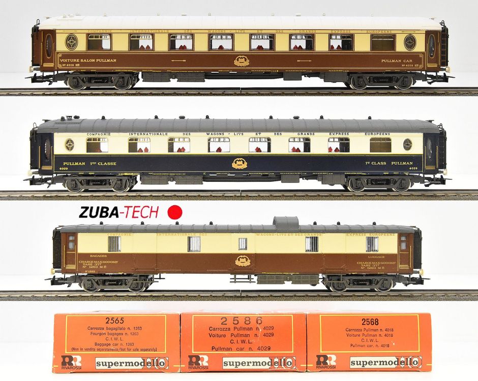 Rivarossi 3x Pullman-Personenwagen der CIWL H0 GS mit OVP | Kaufen auf Ricardo