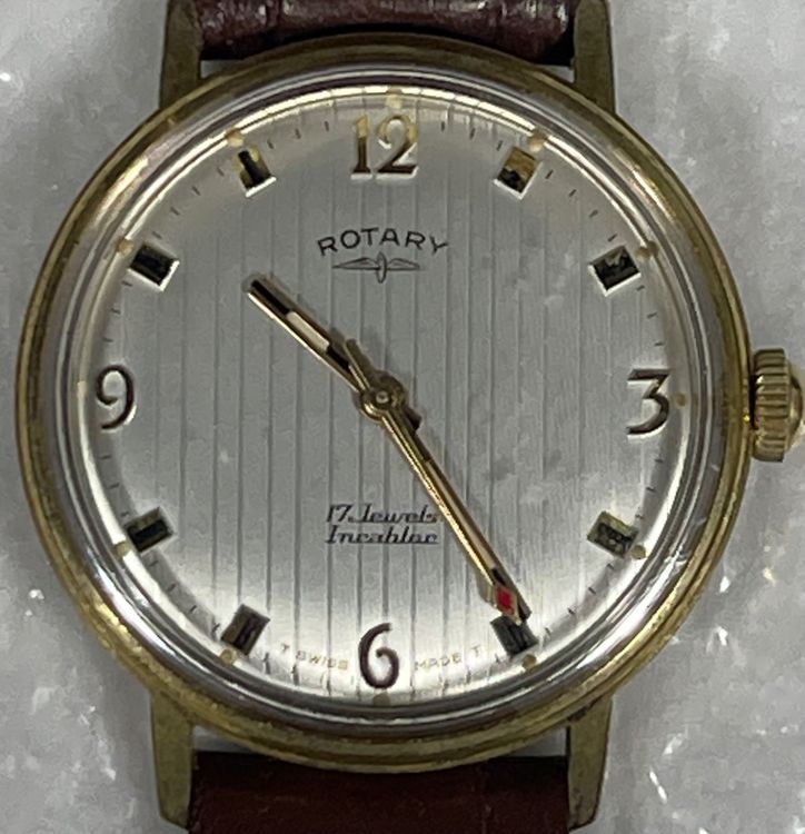 Vintage Rotary 17 Juwelen Incabloc Handaufzug Armbanduhr (Gebraucht) in ...