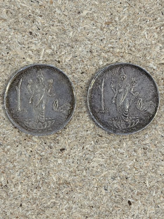 2 Pièces rares - Inde Dieu Sai Baba - vintage argent! Testé! (D ...