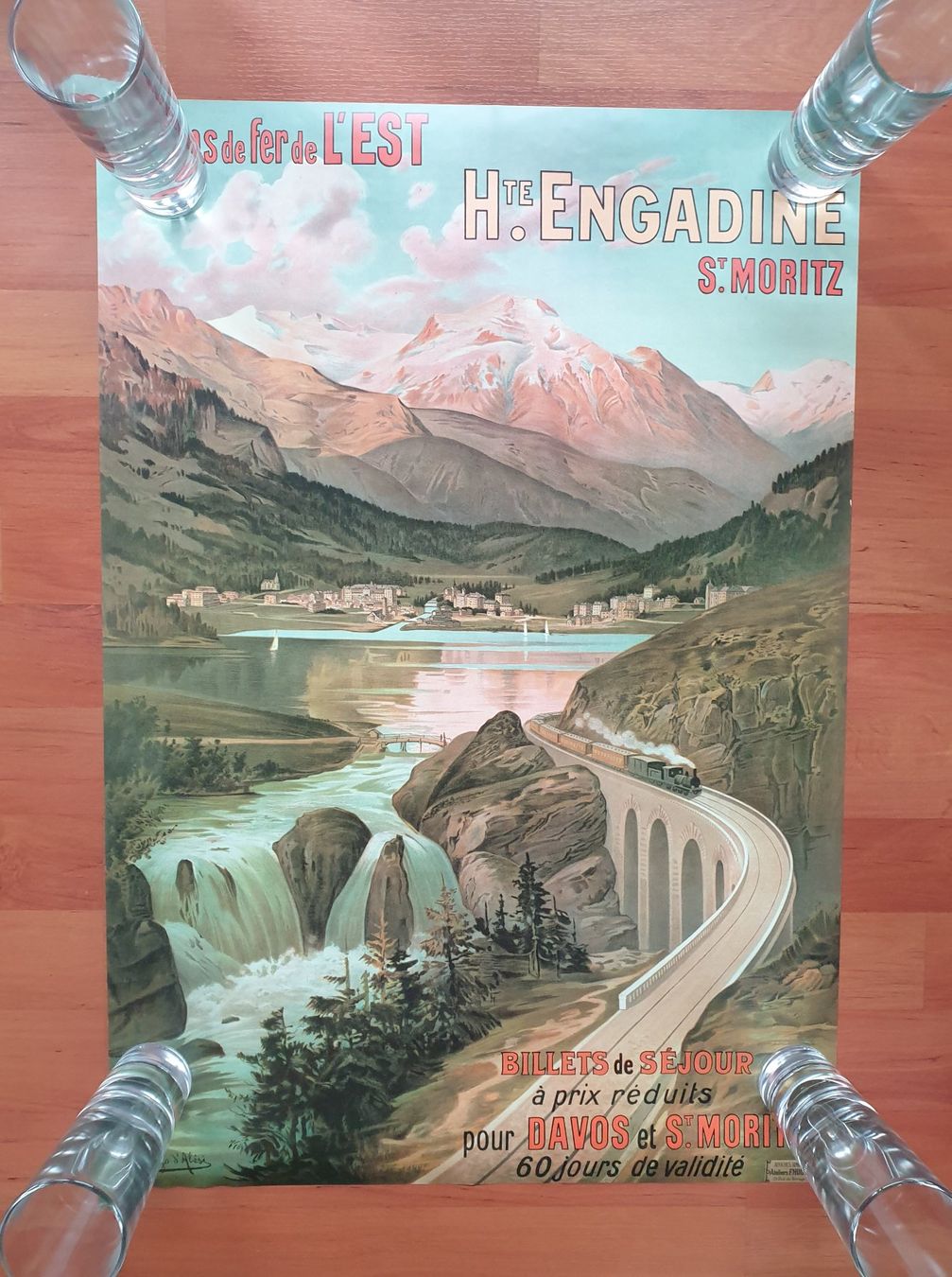 ST.MORITZ / ENGADIN / DAVOS - Poster / Plakat (Gebraucht) in Viganello ...