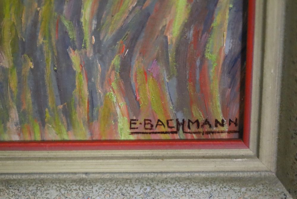 Jakob Edwin Bachmann 1873-1957, Gemälde auf Platte, signiert (Gebraucht) in Zug für CHF 45 – mit ...