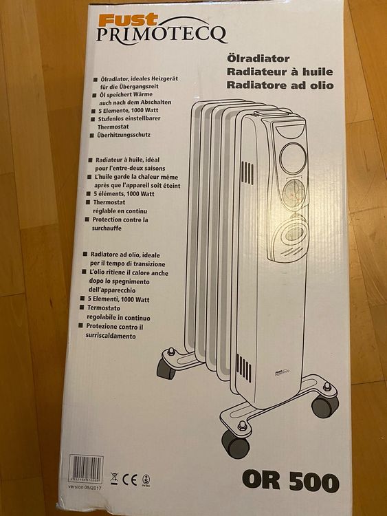 Fust Primotecq OR500 Oerlradiator Electornic heater (Gebraucht) in ...