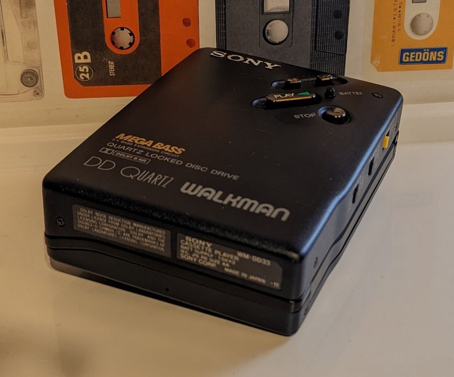 SONY WM-DD33 Walkman blau, CG NEU,TOP revidiert vintage 90er (Gebraucht ...