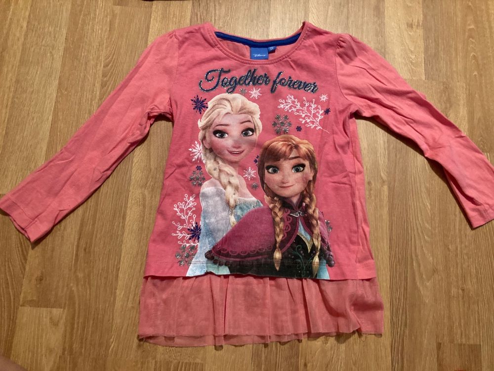 Langarmshirt Disney Anna und Elsa Frozen Gr. 110 | Kaufen auf Ricardo
