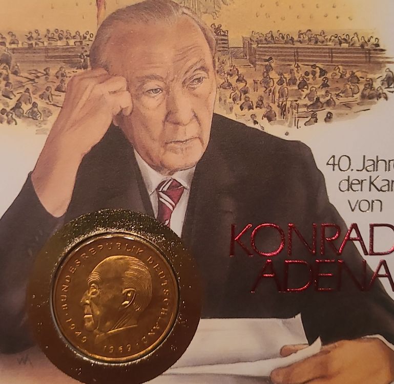Konrad Adenauer Gedenkmünze 5 DM 1983 (Neu (gemäss Beschreibung)) in ...