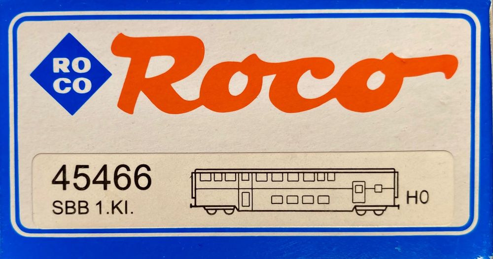 Roco 64854 + 45466 SBB Set von zwei Dosto IC2000 (WRB + AD) (Gebraucht ...