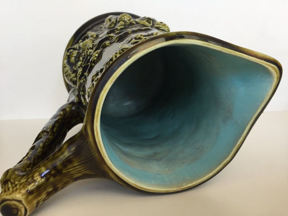 MAJOLICA SARREGUEMINES ancien pichet à vin / alte Wein Krug (Gebraucht) in Cossonay-Ville für ...