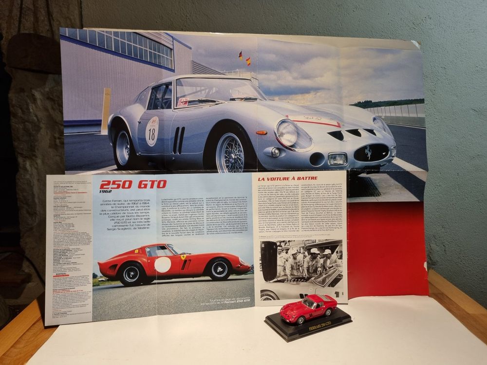 Ferrari 250 GTO 1/48 with poster and flyer | Kaufen auf Ricardo