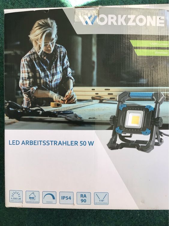 Workzone LED Strahler 50W, neuwertig, ideal für Heimwerker! (Gebraucht ...