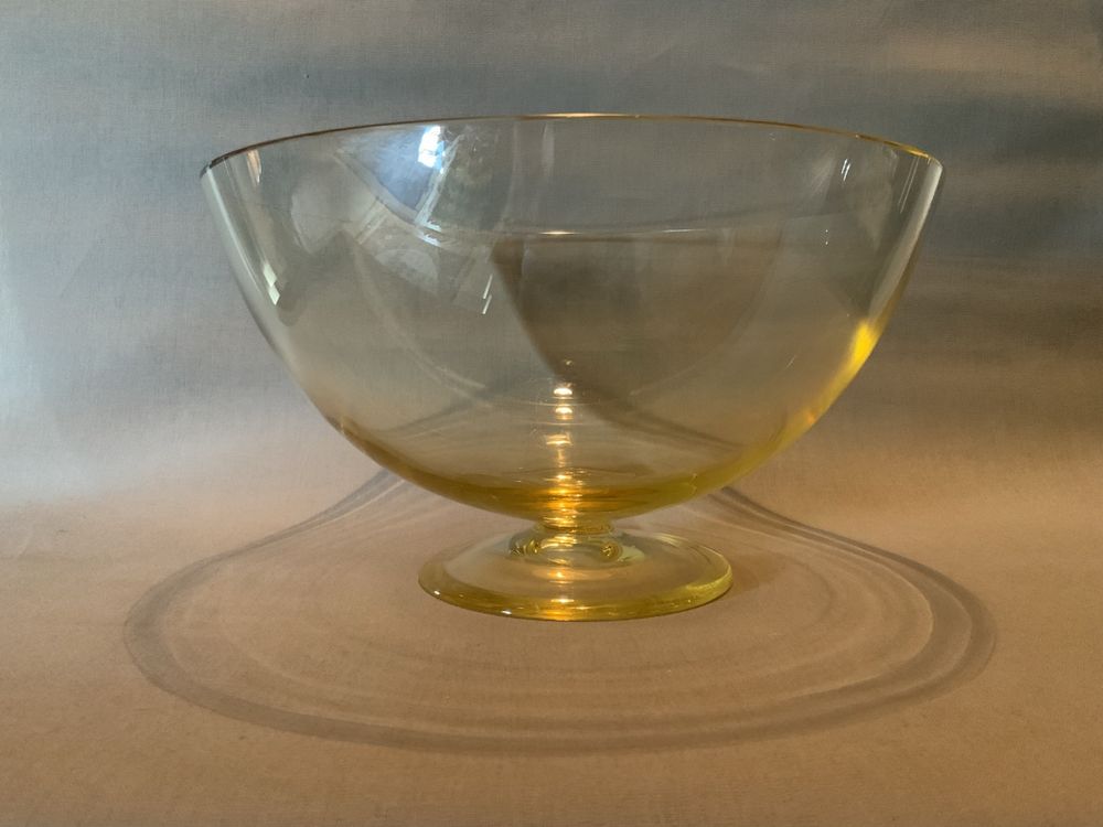 Moser Glas Karlsbad grosse Art Deco citrine Tazza Schale (Gebraucht) in ...