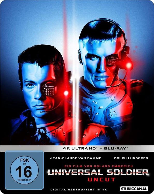 Universal Soldier (Steelbook, Uncut, 4K Ultra HD + Blu-Ray) (Neu ...
