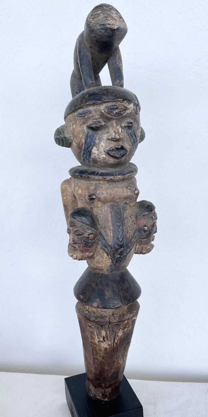 Rarität feine alte Ikenga Figur Nigeria Höhe 34,5 cm (Gebraucht) in ...