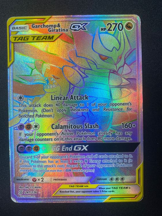 Garchomp & Giratina GX 247 - Knakrack - Unified Minds - EN (Gebraucht ...