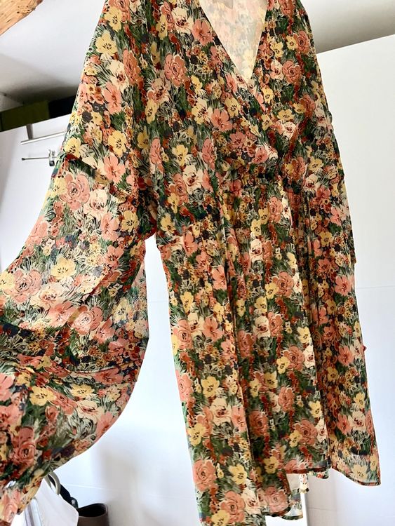 Sezane Kleid Blumenkleid Wickelkleid Grösse 42 | Kaufen auf Ricardo