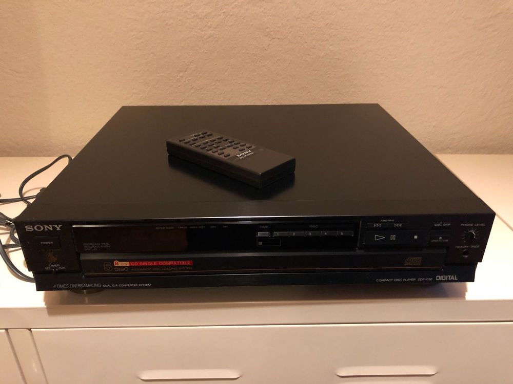 Sony CD-Wechsler CDP-C50 5-fach Teller (Gebraucht) in Unterseen für CHF 50 – mit Lieferung auf ...