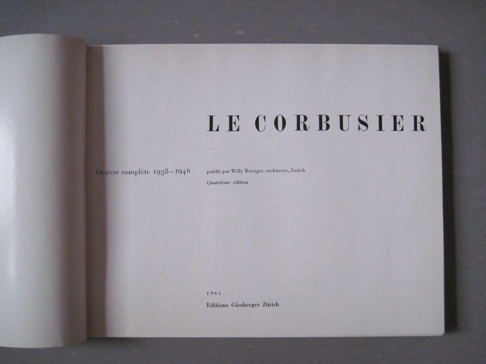 Le Corbusier 1938 - 46 | Kaufen auf Ricardo