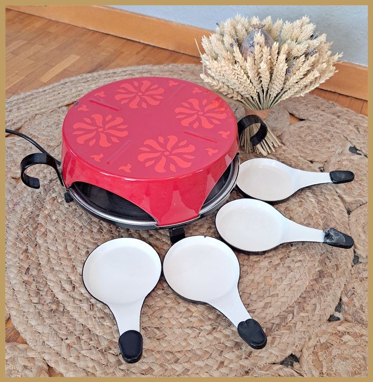 Set raclette Stöckli vintage, four, 4 poêlons / Racletteofen (Gebraucht ...