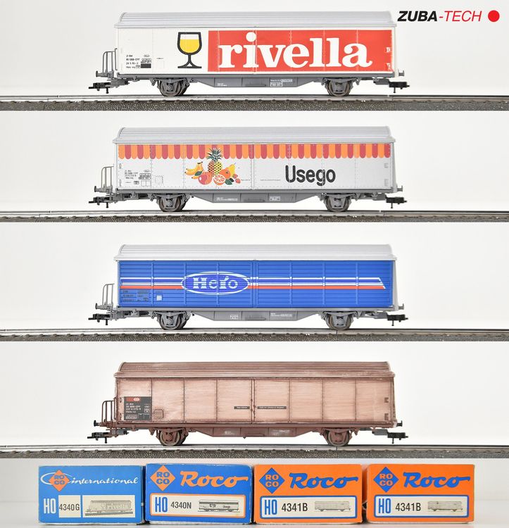 Roco 4x Schiebewandwagen der SBB H0 GS mit OVP | Kaufen auf Ricardo