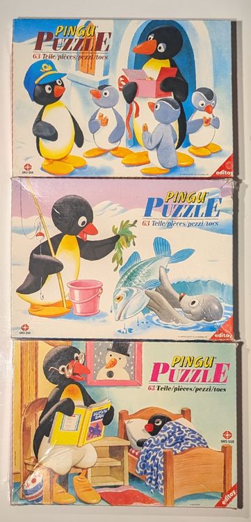 3x PINGU PUZZLE 63 Teile aus den 90er Jahre (Gebraucht) in Wängi für ...