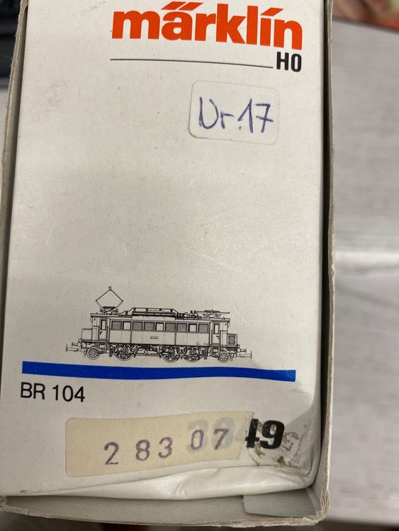 Märklin 3049 DB BR104 | Kaufen auf Ricardo