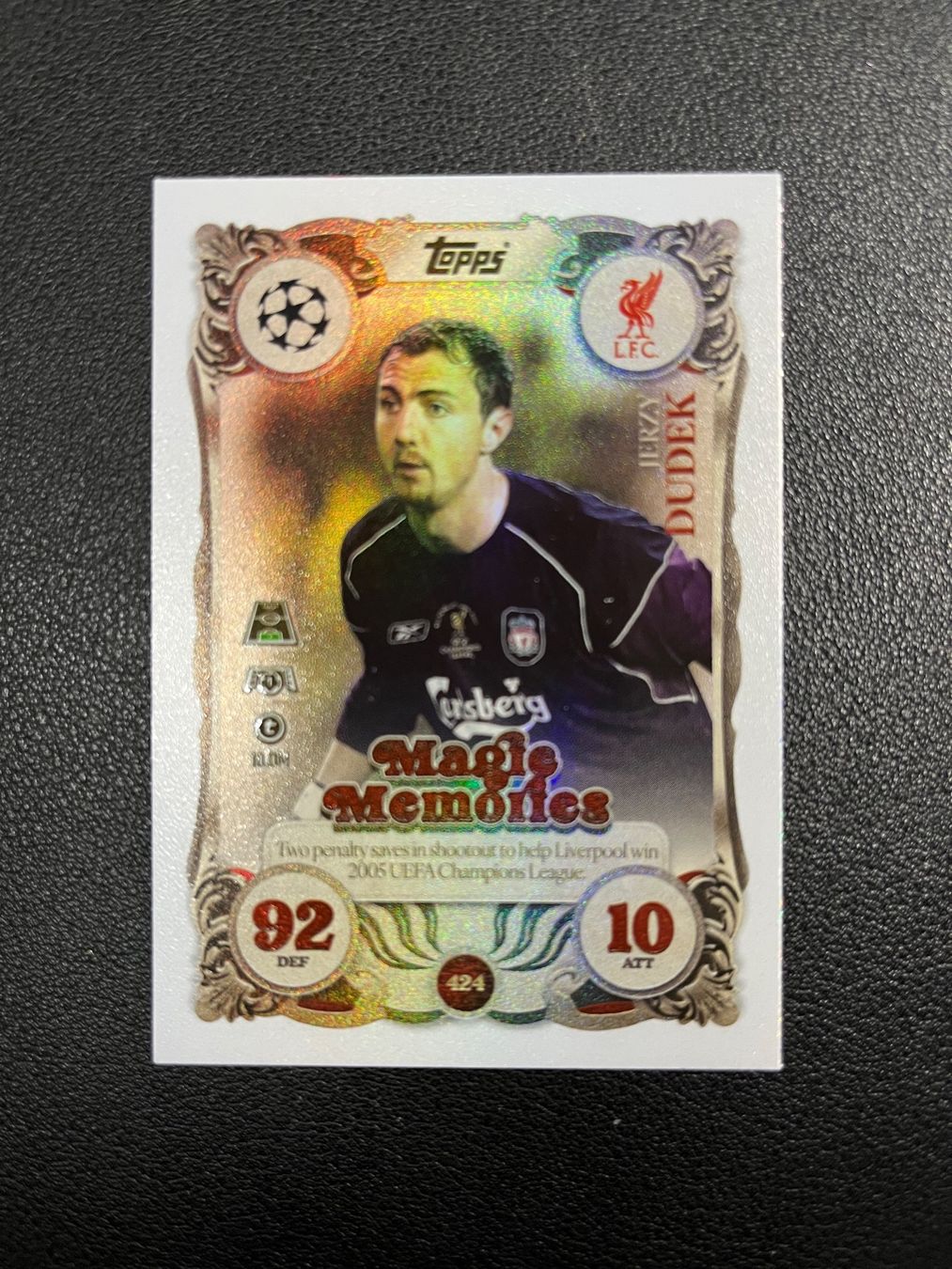 Topps Match Attax 2025/26 Jerzy Dudek 424 (Neu (gemäss Beschreibung ...