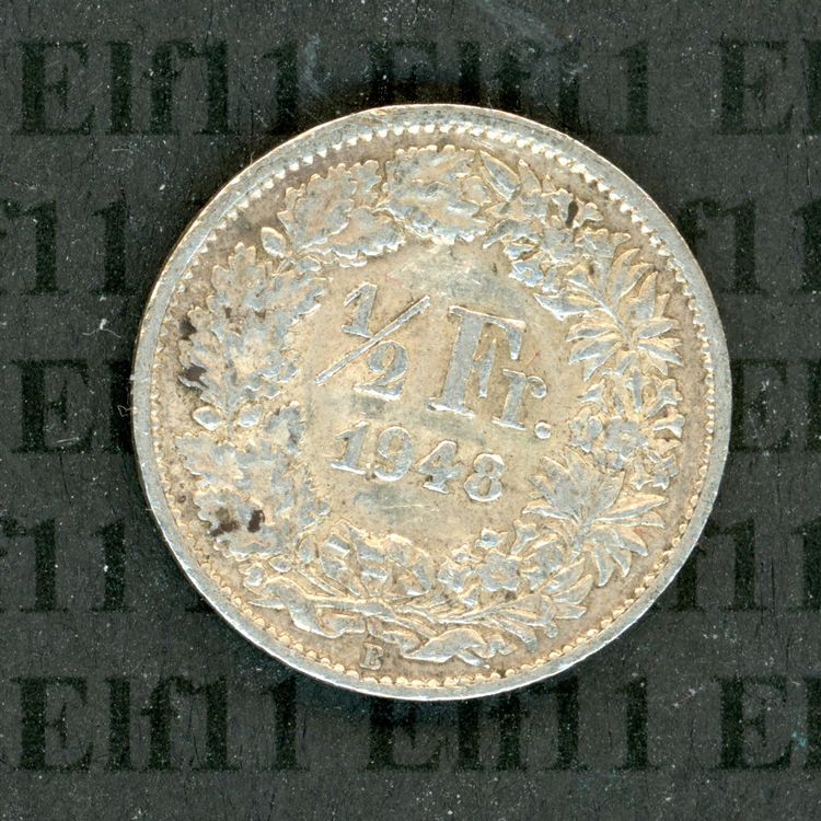 CHF___0.50 1948 vz 50 Rappen (Gebraucht) in Widnau für CHF 4 – mit Lieferung auf Ricardo kaufen