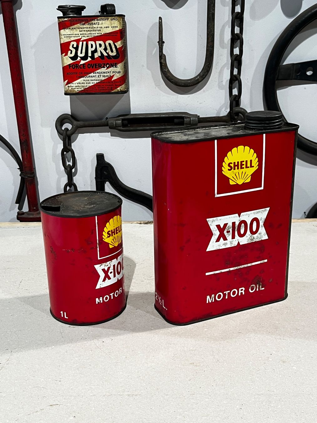 Shell Ölbüchsen (Automobile / Werbung / Garage / Oldimer) (Gebraucht ...