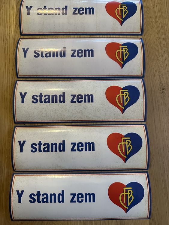 FC Basel Aufkleber „Y stand zem FCB“ (Neu (gemäss Beschreibung)) in ...