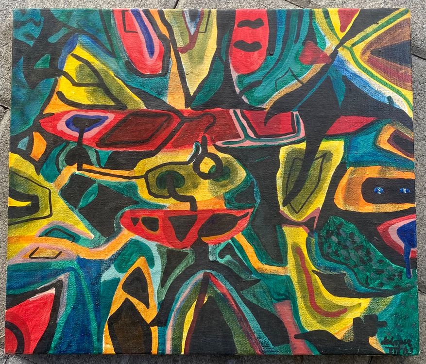 Farbenfrohes Gemälde Unleserlich Signiert (Gebraucht) in Root für CHF 19 – mit Lieferung auf ...