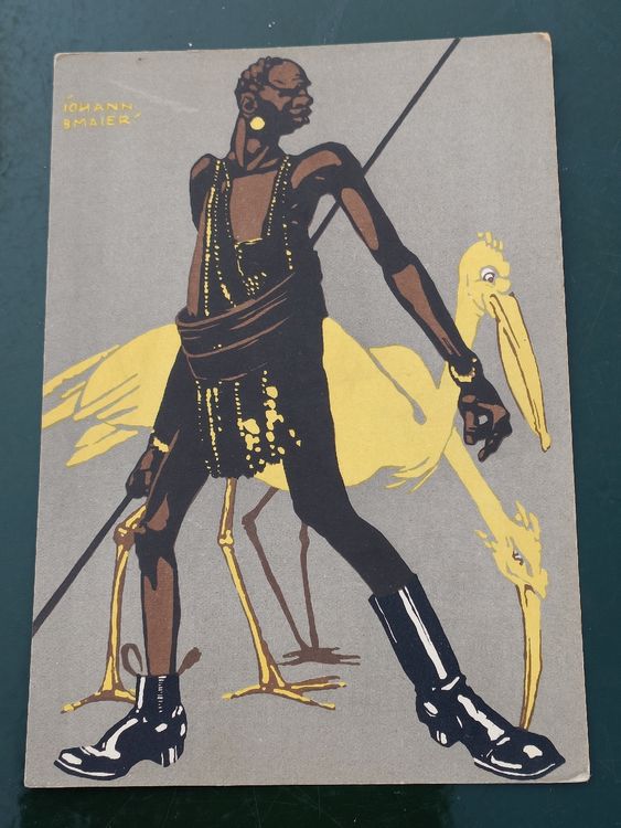 Litho Werbe Mono Karte / Blitzblanke Schuhe Staiger 1908 (Gebraucht) in ...