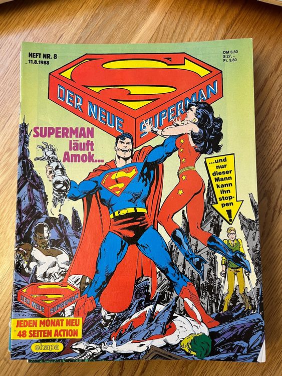 Comic Superman Der neue Supermann, Heft 8/88 (Gebraucht) in Volketswil ...