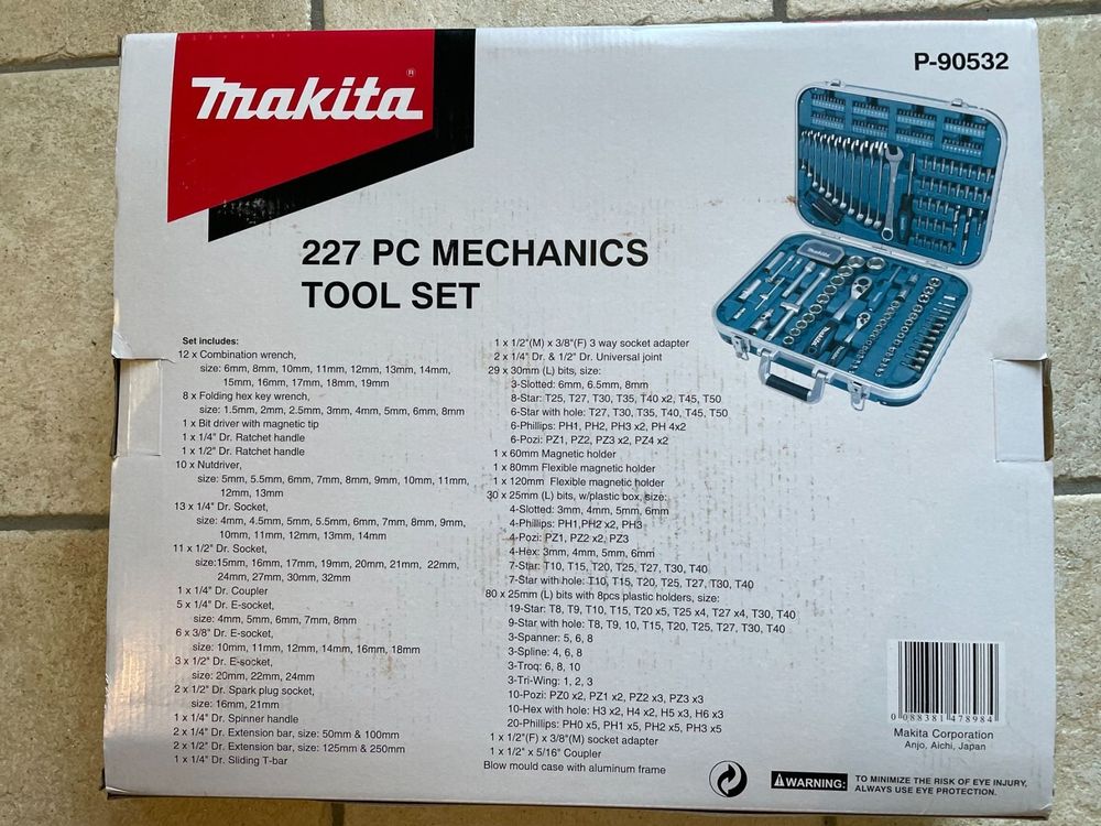 Makita Werkzeugkoffer P-90532 227-teilig | Kaufen auf Ricardo