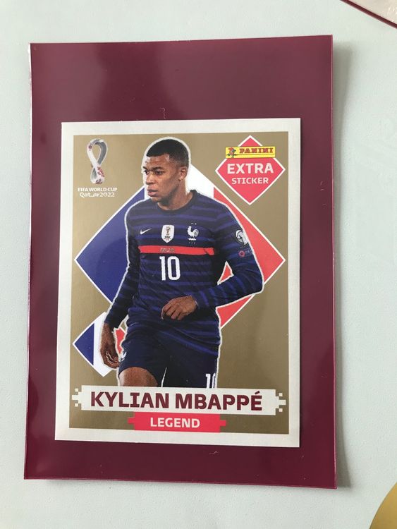 Mbappé Gold Extra Sticker Legend WM 2022 (Neu (gemäss Beschreibung)) in ...