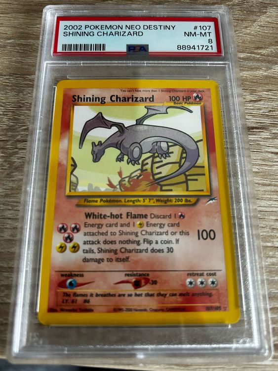 PSA 8 EN Shining Charizard Neo Destiny | Kaufen auf Ricardo