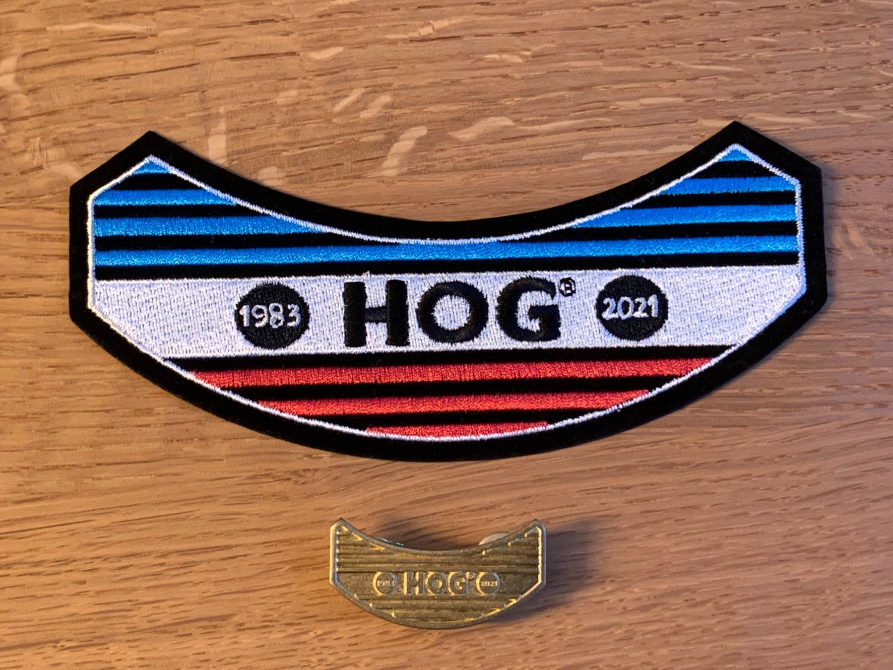 Harley Owners Group 2021 Patch und Pin, Top Zustand (Neu und ...