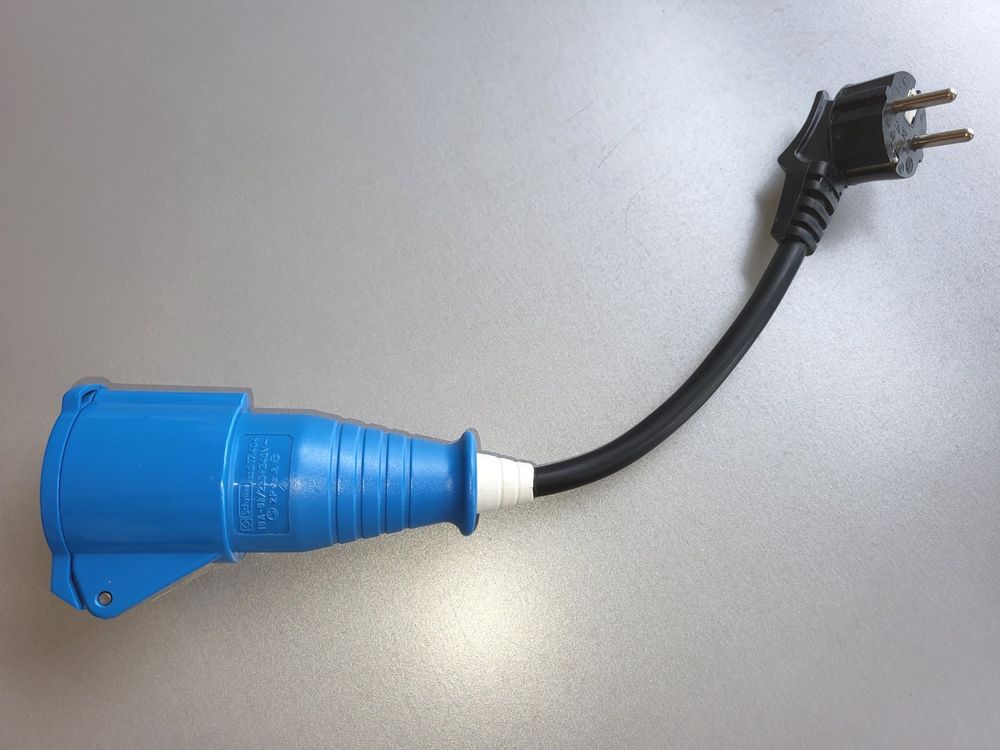 Camping Stromadapter mit CEE-Kupplung + Kombi-Schukostecker | Kaufen ...