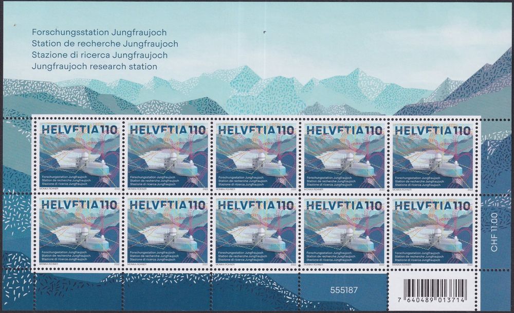 2022, Nr.1916 Zierbogen (Jungfraujoch) postfrisch **. (Gebraucht) in ...