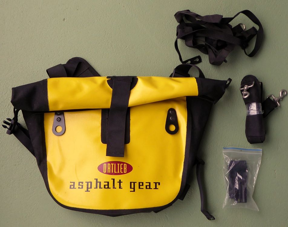 schöne original ORTLIEB ASPHALT GEAR Velo-Tasche Messenger (Gebraucht ...