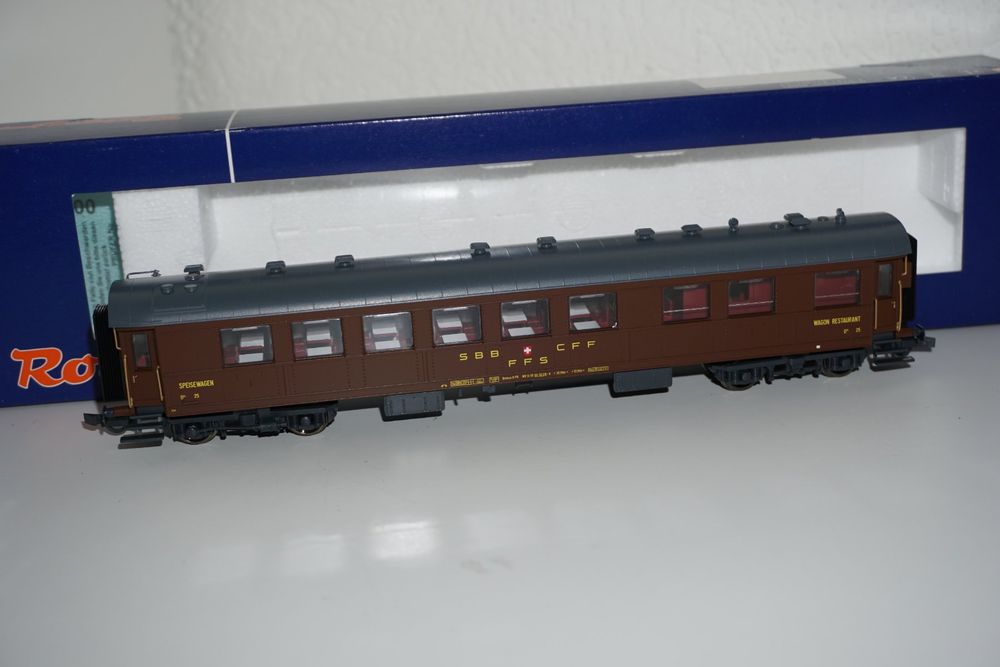Roco - SBB Speisewagen braun zu Stahlwagen H0/DC (Gebraucht) in Matten b. Interl für CHF 36 ...