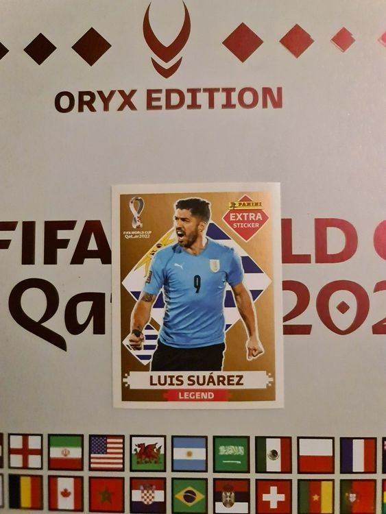 Panini Extra Sticker Qatar 2022 Luis Suarez BRONZE (Neu (gemäss ...