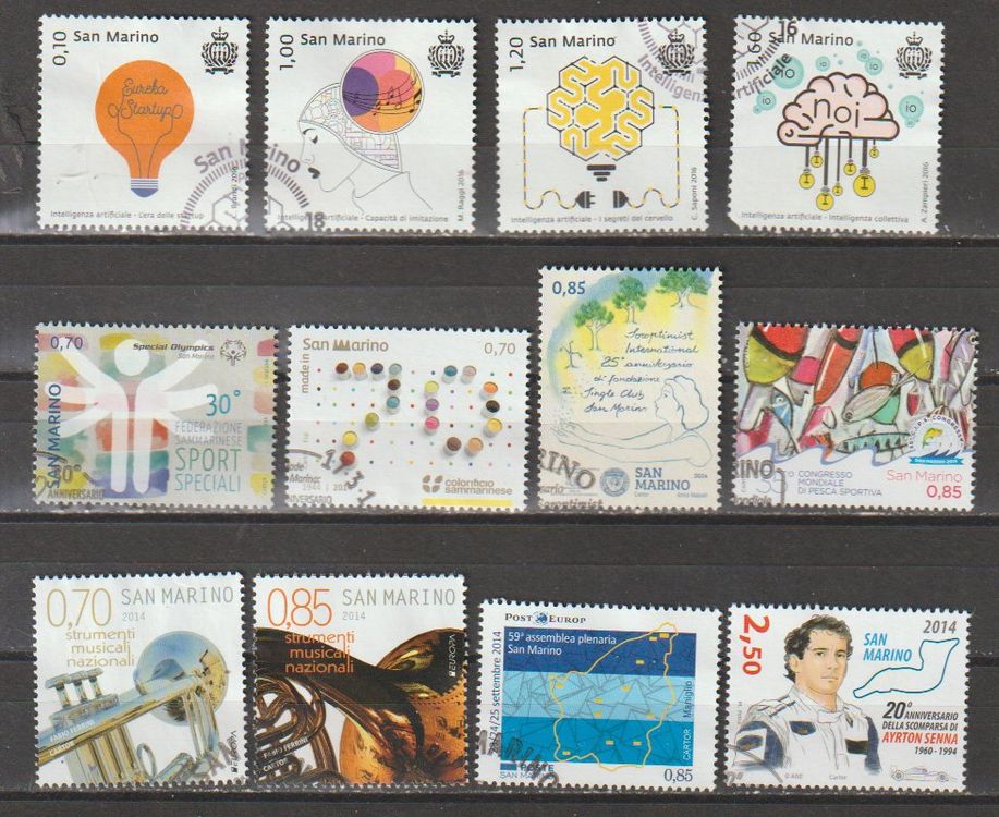 San Marino - Collection de timbres variés, parfait état! (Gebraucht) in ...