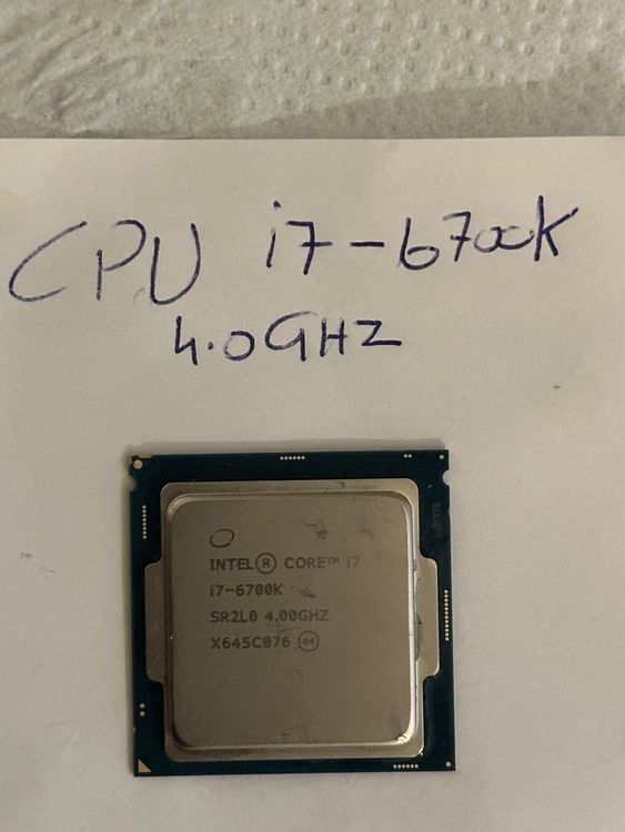 CPU Intel Core i7-6700K 4.0 GHz . Gebraucht. | Kaufen auf Ricardo